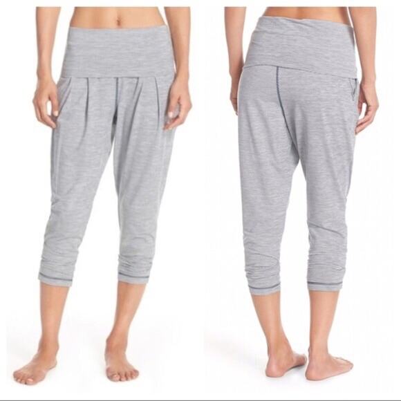 Zella | Pants & Jumpsuits | Zella Striped Crop Harem Leggings | Poshmark